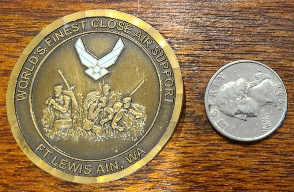 Fort Lewis, AIN WA - Air Force 5 ASOS Commanders Challenge Coin -Air ...