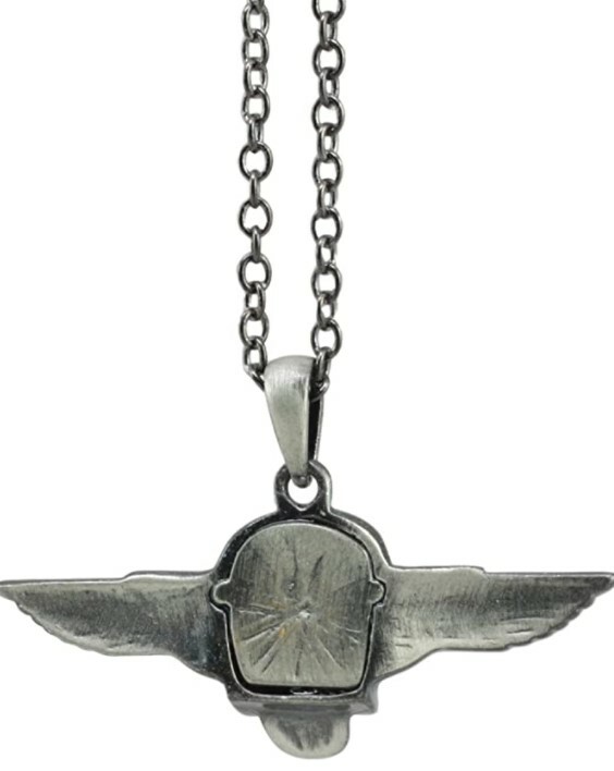Steampunk Gearwork Cyborg Terminator Skull With Angelic Wings Pewter ...