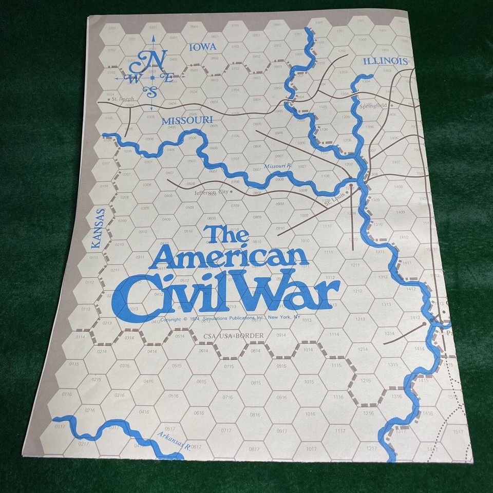 1974 The American Civil War 1861-1865 Simulations Game War STRATEGY ...