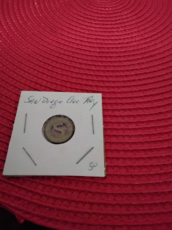 San Diego, CA Transportation Token: San Diego Elec Ry Co, S, GF 1 Full ...