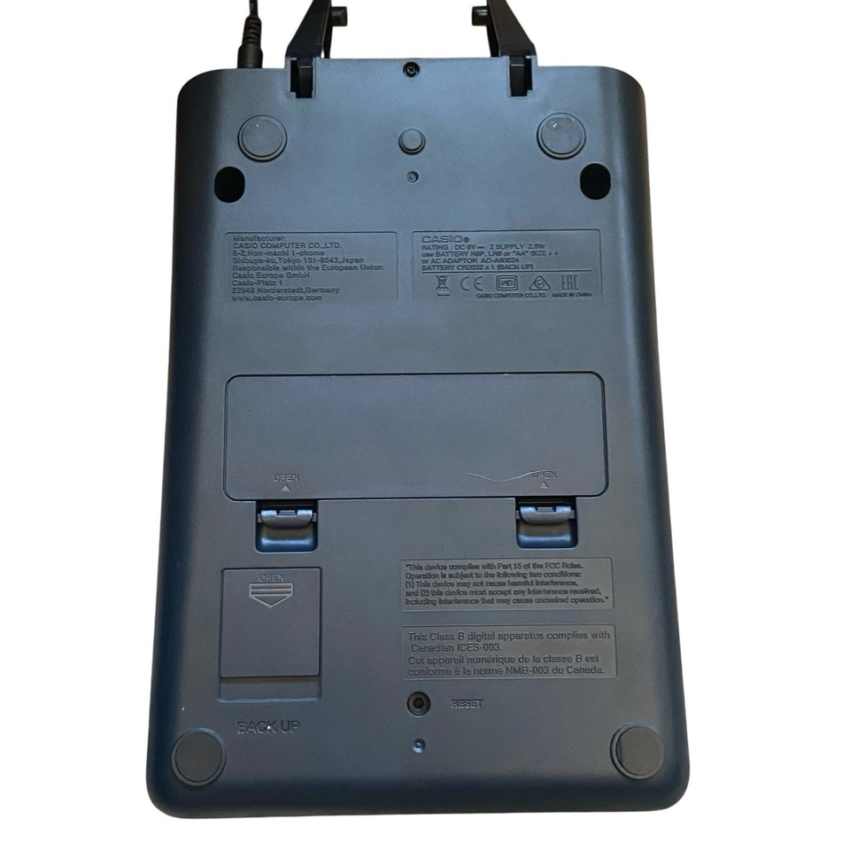 Casio Mini Desktop Printing Calculator HR-170RC AC Adapter Color Print ...