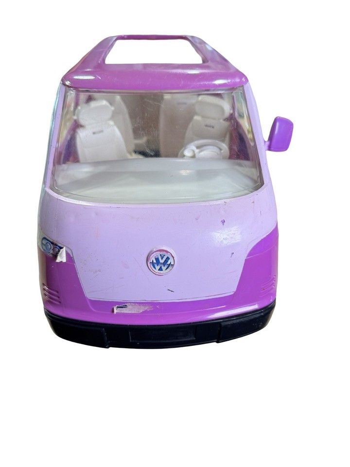 2002 Barbie VW Bus Pink Volkswagen Van Horn Doesn’t Work Vtg Mattel ...