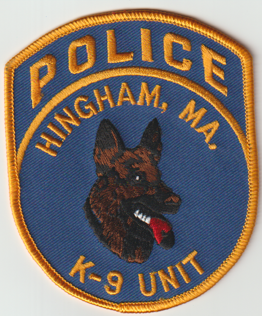 Hingham MA K-9 Unit non shield shape patch | eBay