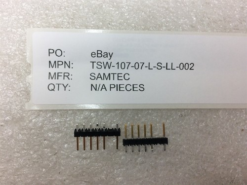 TSW-107-07-L-S-LL-002 SAMTEC CONN HEADER VERT 7POS 2.54MM 6 PIECES | eBay