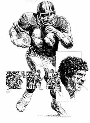 John Riggins Washington Football Team Lithograph By Michael Mellett | eBay