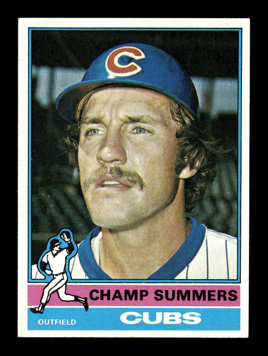 1976 Topps #299 Champ Summers Chicago Cubs Rookie RC EX-MT Baseball ...