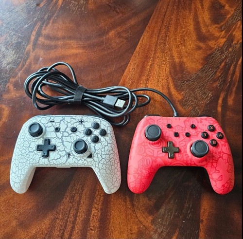 Controllers: PowerA Red Wired for Xbox Series + Quality Unbranded White ...
