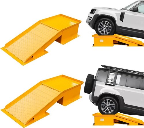 20-Ton （40000lbs）Wide Truck Ramps Heavy Duty Car Lift Wheel Service ...