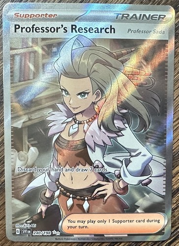 Professors Research 240/198 Pokemon Full Art Card! Scarlet & Violet ...