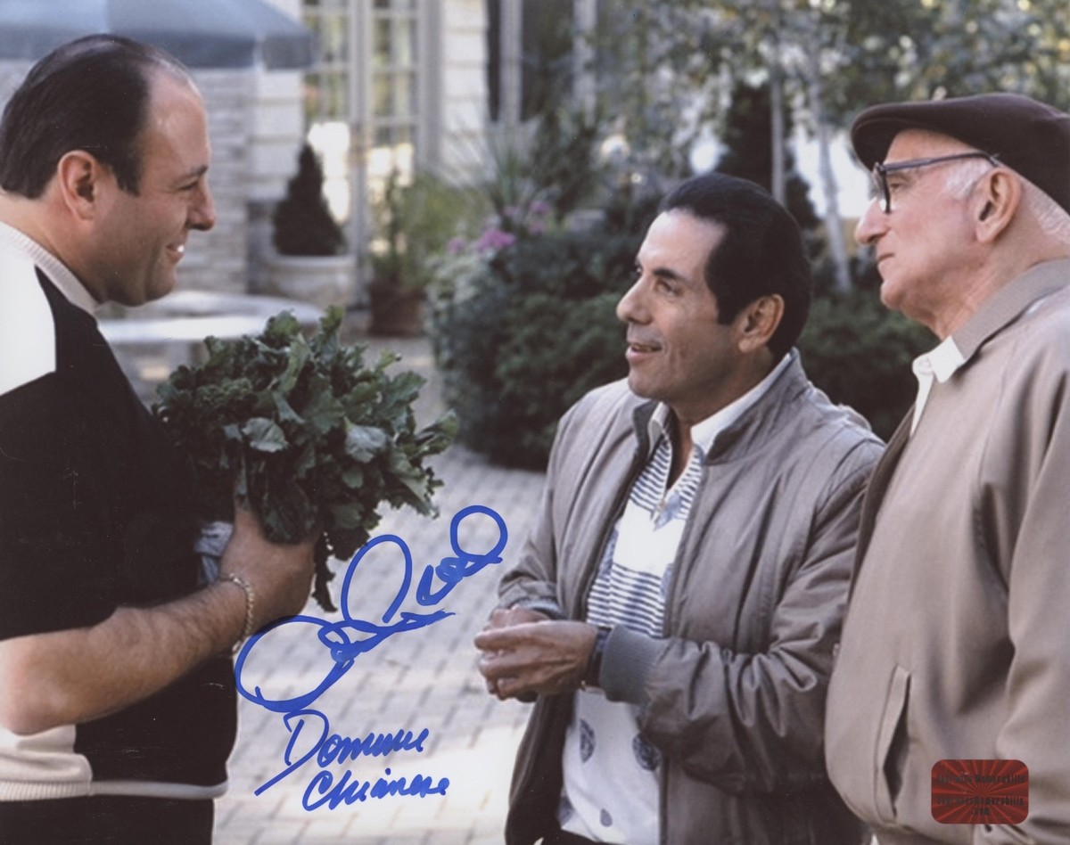 David Proval David Proval The Sopranos Signed 8x10 Tony Grabbing