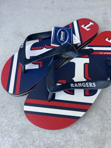 Texas Rangers MLB Team Logo Flip Flops Mens Size Large 9-10 | eBay