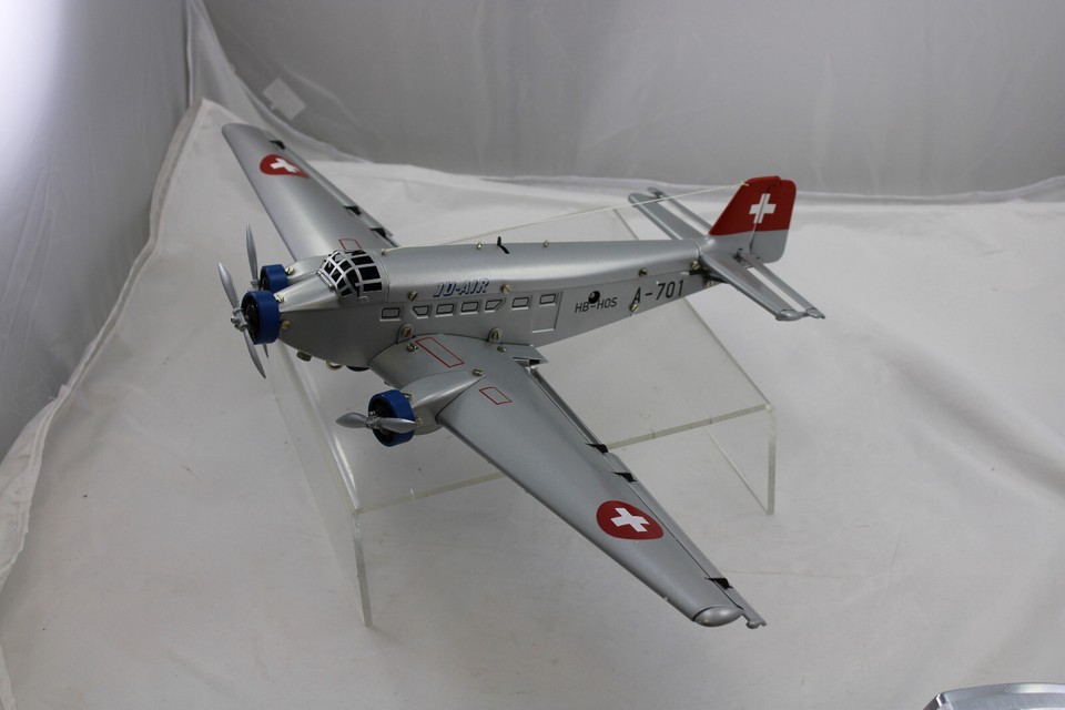 Marklin - JU-52 Swiss Version - Wind Up Tinplate Tri-Motor Airplane ...