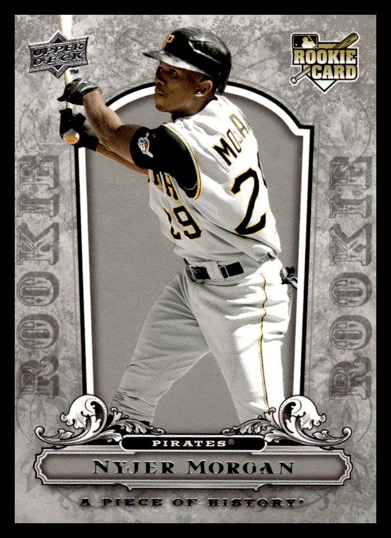 2008 Upper Deck A Piece of History Nyjer Morgan #136 RC Pittsburgh ...