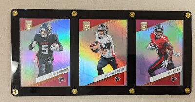 ATLANTA FALCONS 3 CARD PLAQUE DRAKE LONDON DESMOND RIDDER KYLE PITTS | eBay