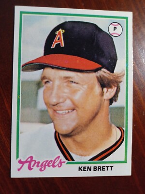 KEN BRETT 1978 Topps # 682 baseball card CALIFORNIA ANGELS 78 | eBay
