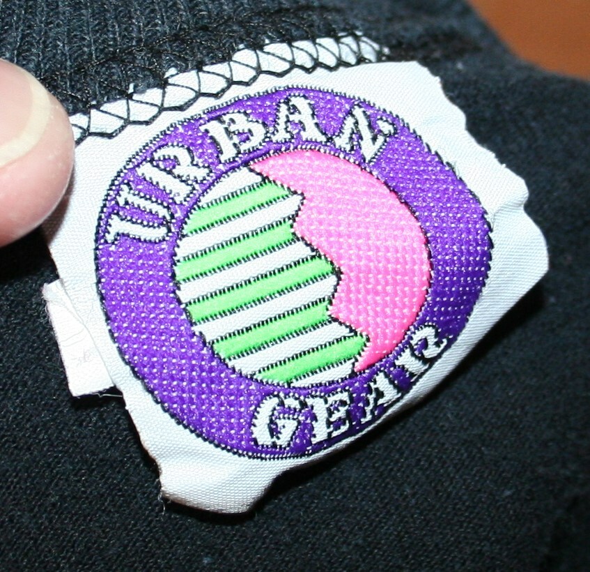 Vintage 80s/90s URBAN SURF BEACH GEAR Puff Print Belly Half Cropped T ...