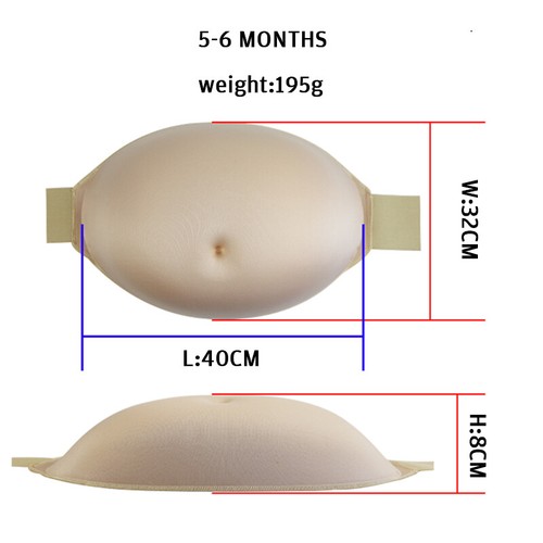 Fake Sponge Belly Pregnancy Pregnant Bump Artificial Tummy Lifelike