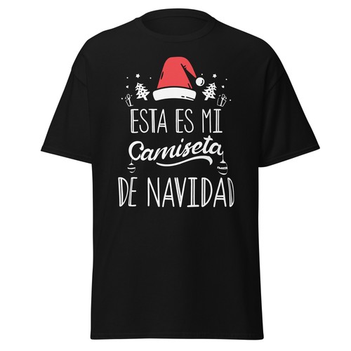 Esta Es Mi Camiseta De Navidad Funny Spanish Hispanic Christmas T-Shirt ...
