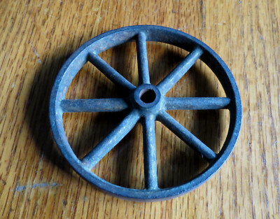 TOY WAGON WHEEL CAST IRON ANTIQUE 3 3/4" | eBay