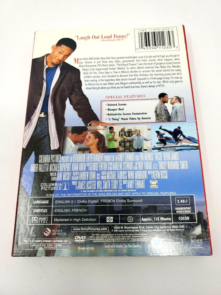 Hitch (DVD, Widescreen Edition) Will Smith | eBay