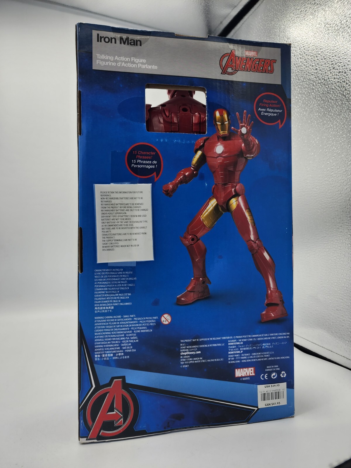 Disney Store Marvel Avengers Iron Man Talking Action Figure New In Box ...