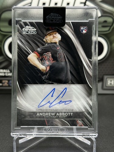 2024 Topps Chrome Black Andrew Abbott Rookie Autograph #CBA-AA Reds | eBay