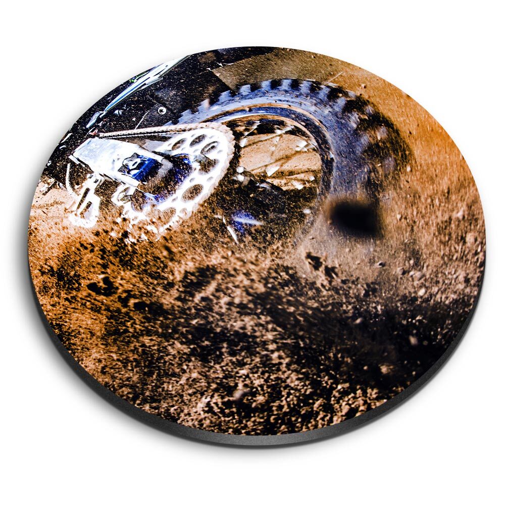 1x Round Fridge MDF Magnet Motocross Dirt Bike Motorbike #51502 | eBay