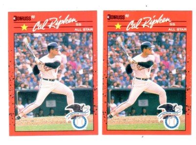 1990 Donruss #676 Cal Ripken Jr Correct & Error Cards (Recent ML ...