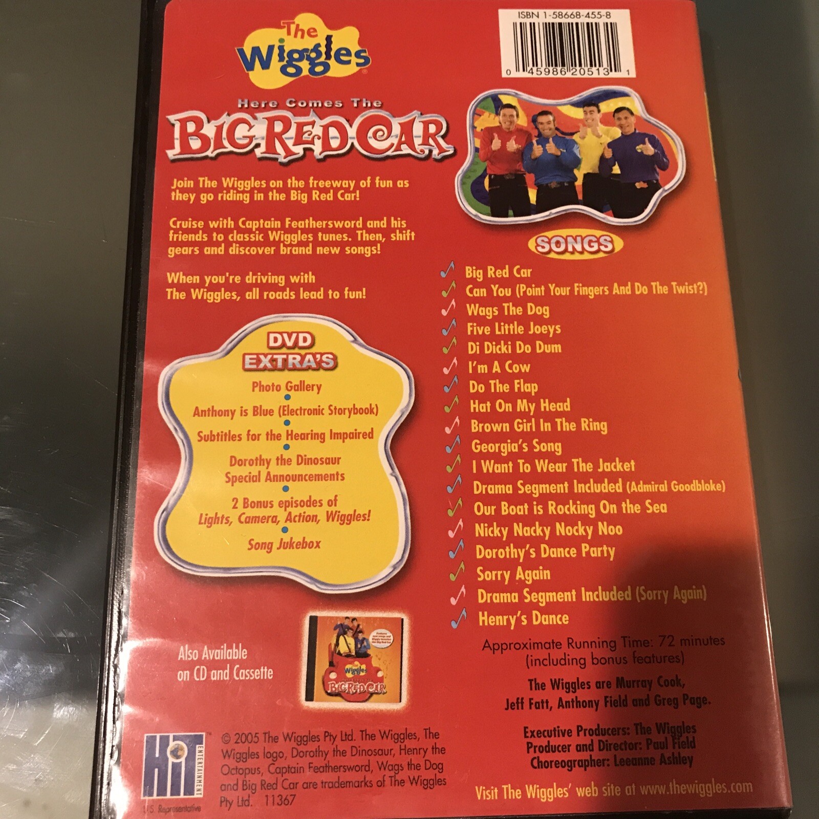 The Wiggles Cd Dvd Lot- Let’s Wiggle, Big Red Car, Getting Strong ...