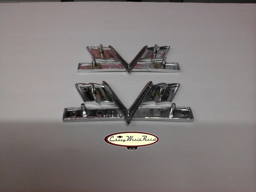 65 - 67 Style Chevy Camaro Chevelle Impala 427 Turbo Jet Fender Emblem ...