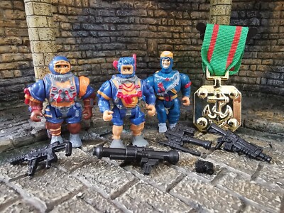 Military Muscle Men Mighty Heroes Sea Attack Action Figures Vintage 92 ...