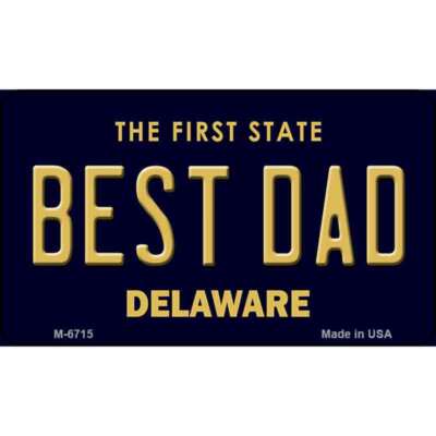 Best Dad Delaware State License Plate Tag Magnet M-6715 | eBay