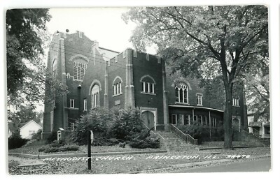 RPPC Methodist Church in PRINCETON IL Illinois Real Photo Postcard | eBay