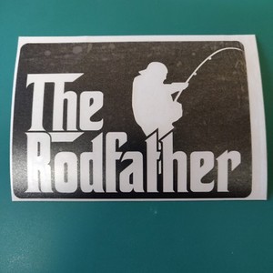 Fishing The Rodfather - Car/Van/Camper/Bike/Laptop Decal Sticker ...