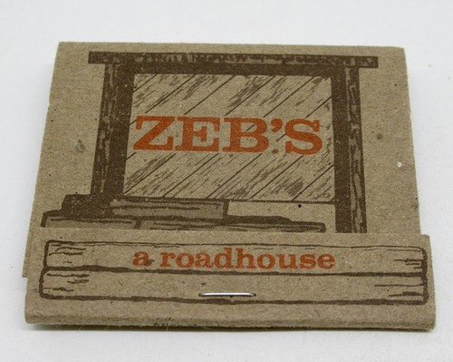 Zeb's Bar-B-Q Ribs 8th Street Colorado Springs FULL Matchbook | eBay