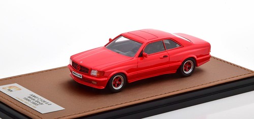MERCEDES S CLASS 560 SEC 6.0 AMG C126 COUPE 1984 RED GLM 206601 1/43 ...
