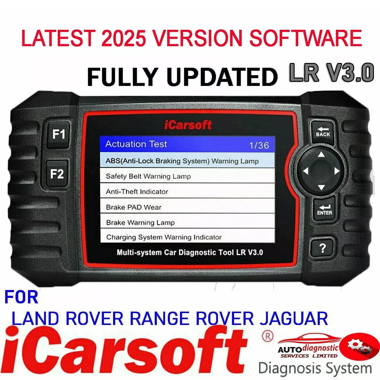 Range Rover L405 Diagnostic Scan Tool Fault Code Reader - iCarsoft LR ...
