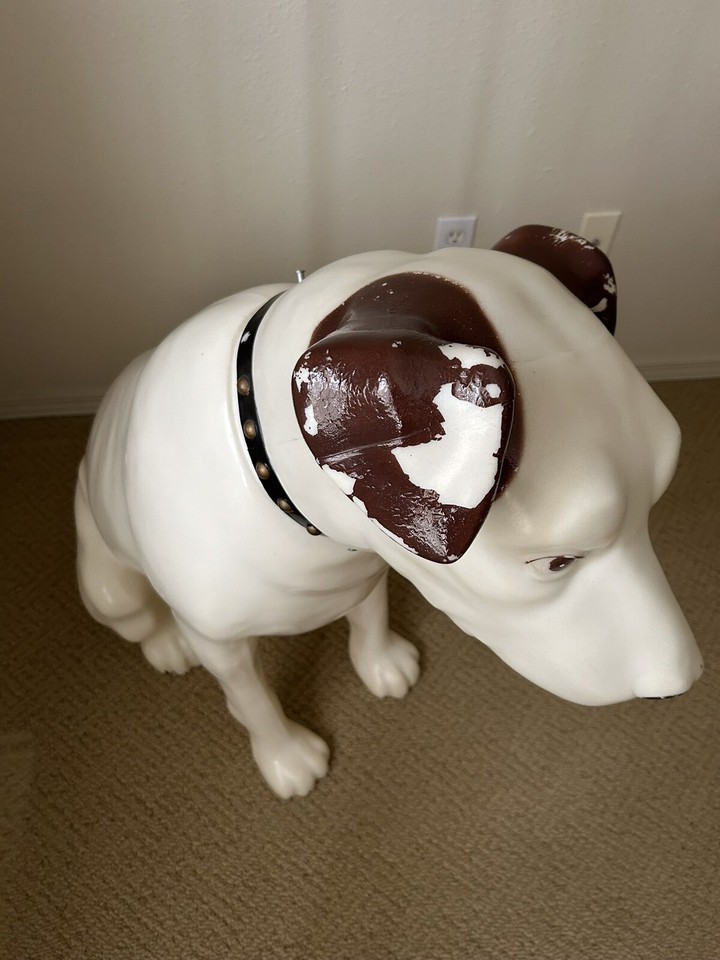 AUTHENTIC VTG 36" RCA VICTOR NIPPER DOG STATUE WITH ORIGINAL LABEL ...