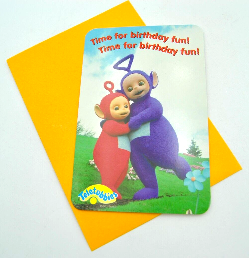VINTAGE 2001 AGC TELETUBBIES " TIME FOR BIRTHDAY FUN" Coloring ...