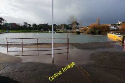 Photo 6x4 Boating Lake,Goodrington Paignton All quiet now not so in the ...