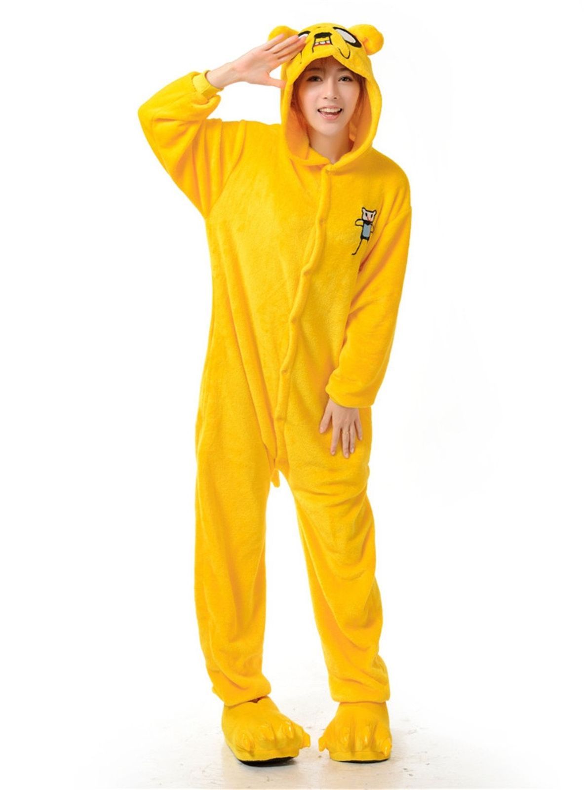 Finn Jake Dog Adventure Time Onesie Kigurumi Pyjama Nachtwäsche ...