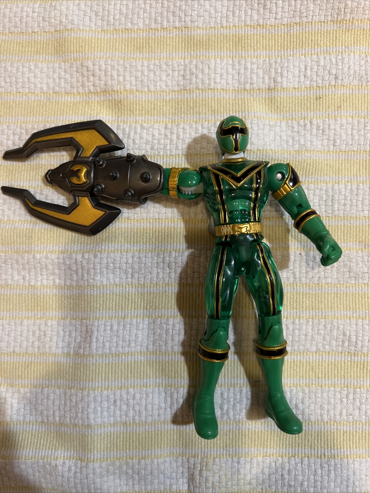 2005 Power Rangers Mystic Force Crystal Action Green Ranger 5.5” Figure ...