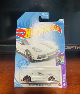 Hot Wheels '19 Corvette ZR1 Convertible White #134 134/250 2021 HW ...