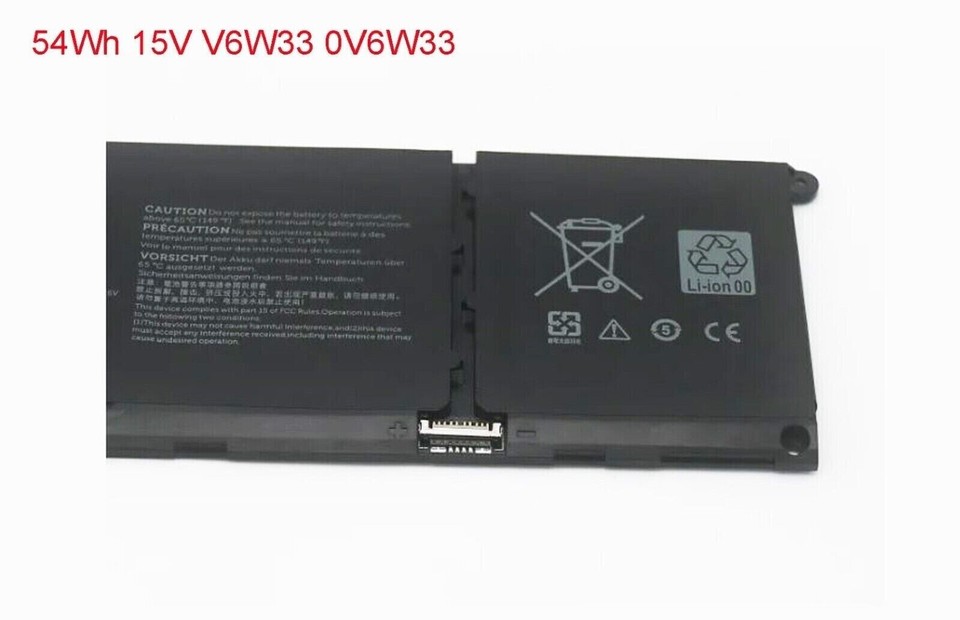 New 54Wh 15V battery for Dell Inspiron 7415 2in1 XDY9K V6W33 WV3K8 ...