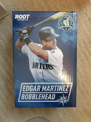 NEW Edgar Martinez Seattle Mariner Bobblehead 2017 (Light Bat & Hall of ...