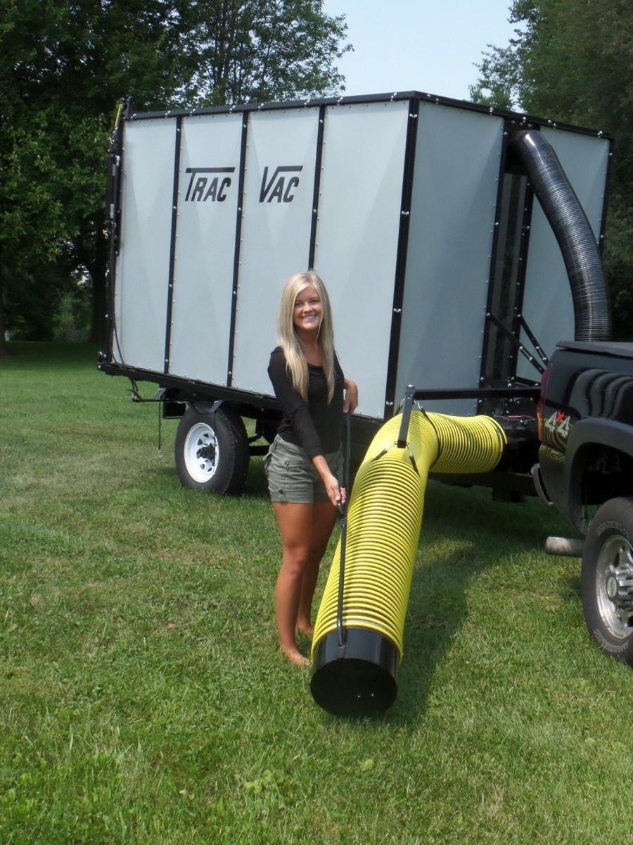 Sears Tow Behind Leaf Vacuum Trac Vac 288 16 Leaf Trailer Vacuum