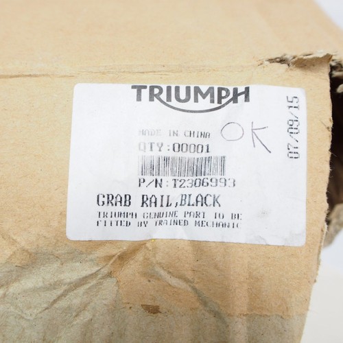 New Triumph Bonneville T100 Genuine Grab Bar Rear Handle Rail OEM | eBay