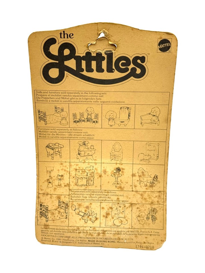 1980 Mattel The Littles Die Cast Iron Stove Dollhouse Furniture 1794 ...