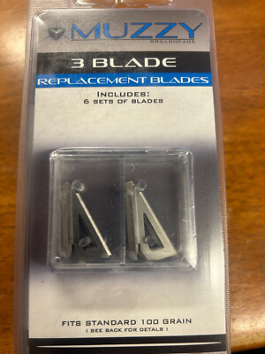 Muzzy 3 Blade Replacement Blades 75gn | eBay