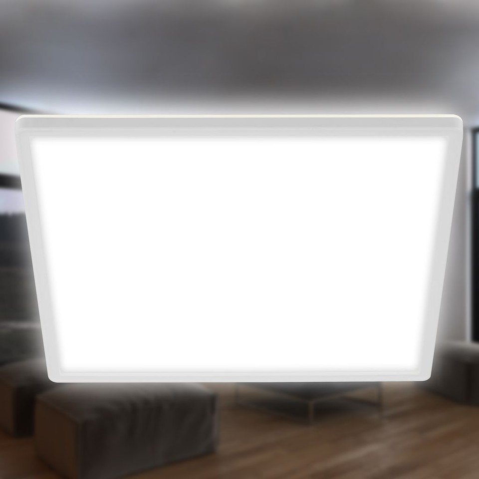 LED Panel Ceiling Light Flat Backlight Effect Living Room Neutral White ...
